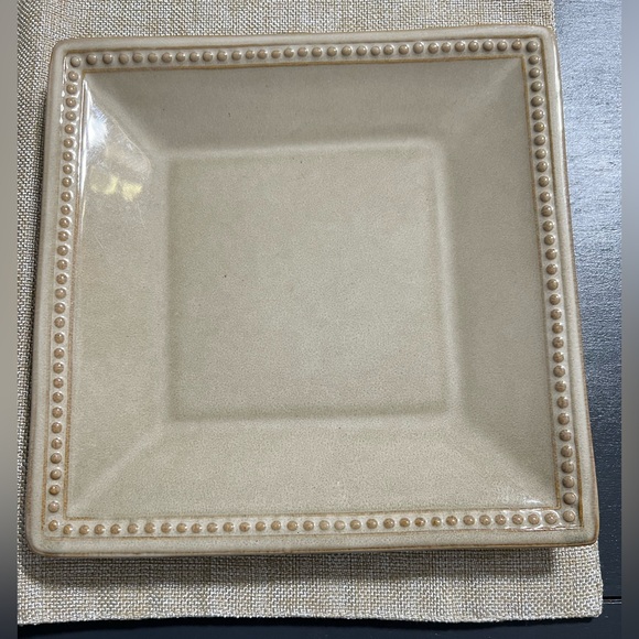 Pier 1 | Dining | Set Of 6 Square Cream Salad Plates From Pier | Poshmark